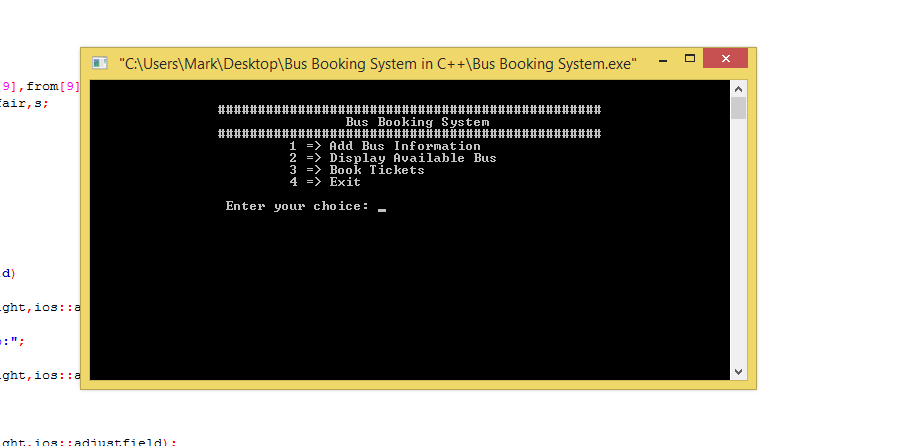 Simple Bus Booking System In C Free Source Code Sourcecodester